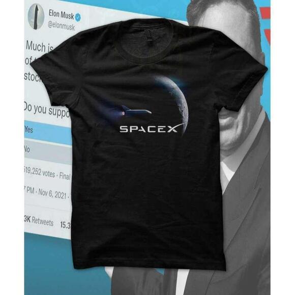 Tops | Space X Outer Space Rocket Science Tech Fan Tshirt | Poshmark